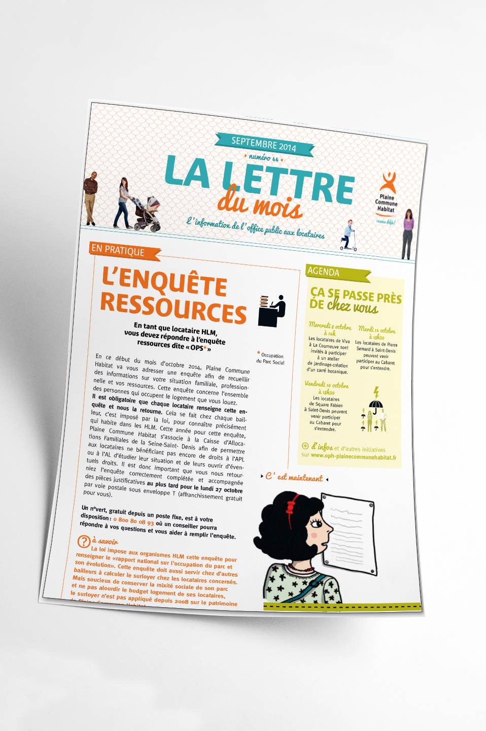 Communication institutionnelle pour l'OPH Plaine commune Habitat